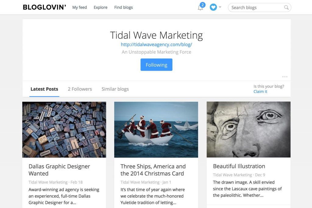 Bloglovin Vector Logo - Tidal Wave Marketing: Creative Advertising ...