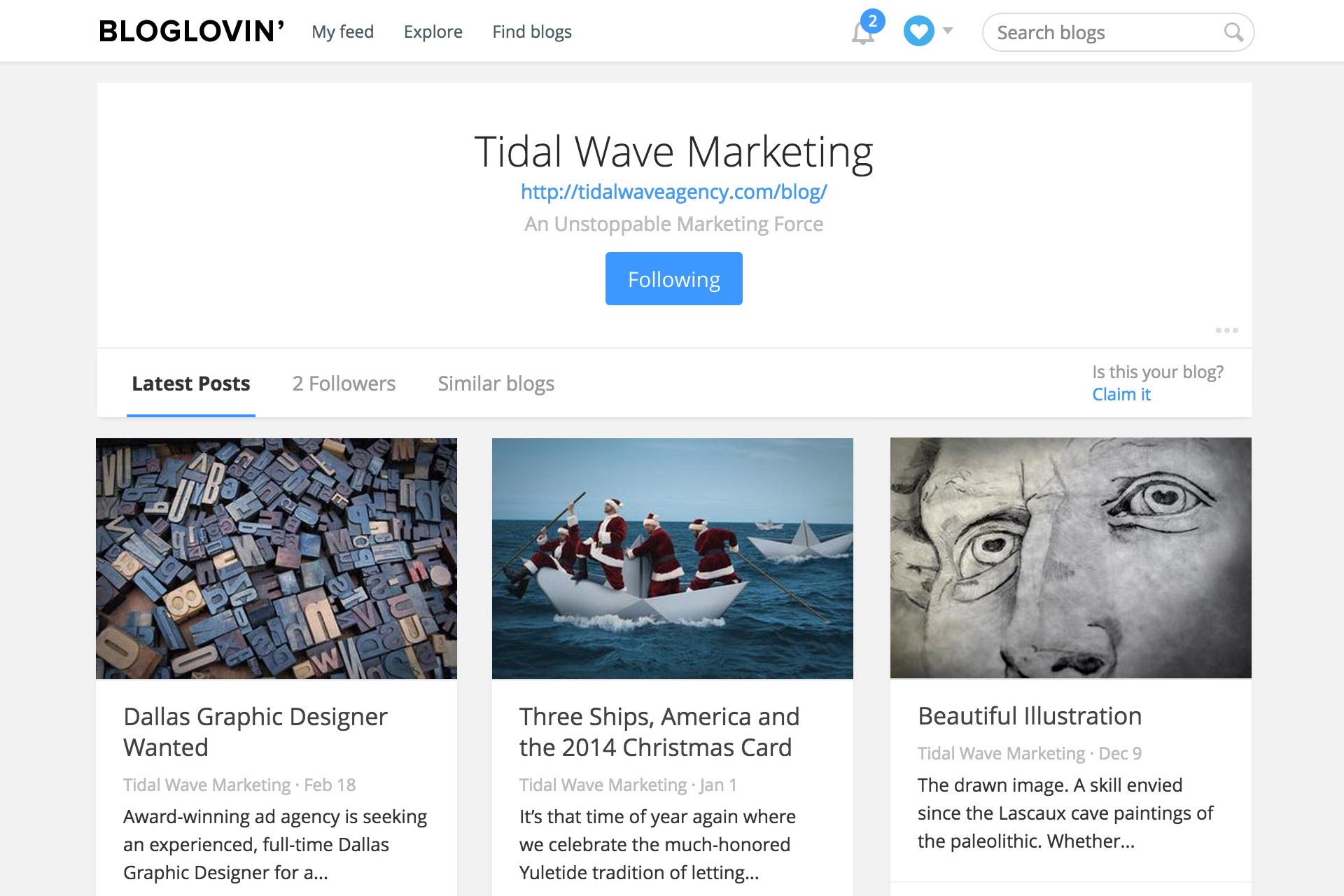 Bloglovin Vector Logo - Tidal Wave Marketing: Creative Advertising ...